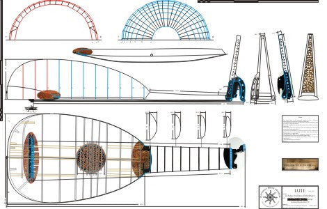 Technical Drawing: Lute, ca. 1600 by Tieffenbrucker with modifications ...